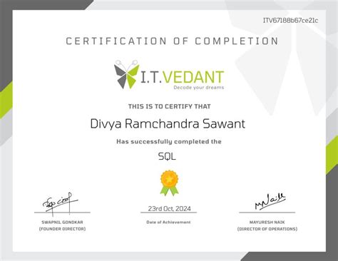 divya sawant on linkedin sql certification databasemanagement