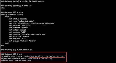 Technical Tip Not Possible To Create Firewall Pol Fortinet Community