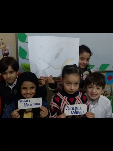 Class 1b Learned About The Computer Mouse Buttons With Mrs Amna Imran