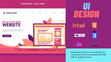 Be Your Front End Website Designer Using Html Css Js By Qandeelgulzar Fiverr