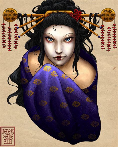 Seductive Geisha Digital Art Inspiration