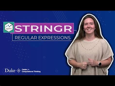 Working With Regular Expressions Using StringR In R YouTube