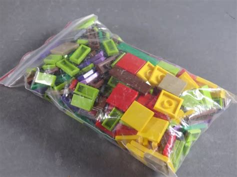 LEGO CITY BUNDLE Of Smooth Tiles Div Sizes And Colors 1x2 2x2 Green