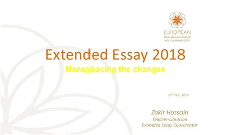 Elements Of The Extended Essay Ppt