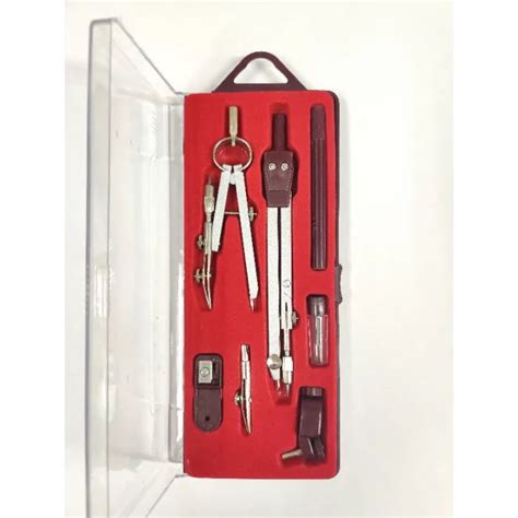 Professional Drawing Compass 7pcs Red Lazada Ph
