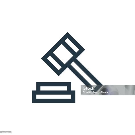 司法向量圖示隔離在白色背景上大綱 細線正義圖示的網站設計和移動 應用程式開發細線正義輪廓圖示向量圖示向量圖形及更多保安圖片 Istock