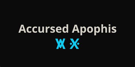 Accursed Apophis Puzzle Glyphs Order