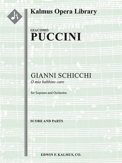Gianni Schicchi O Mio Babbino Caro Light Opera Orchestra