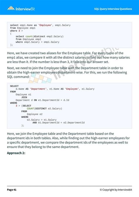 Sql Query Interview Questions Pdf