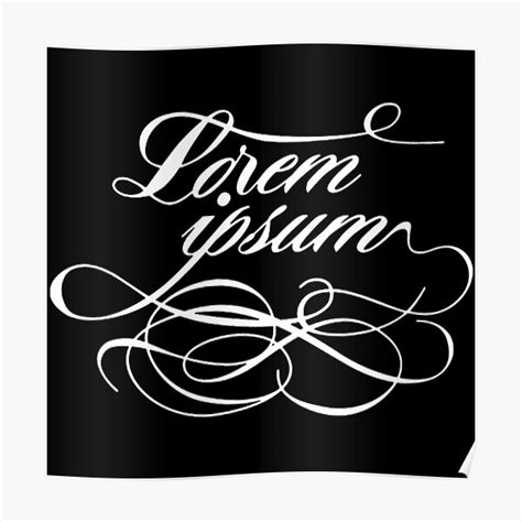 Lorem Ipsum Poster For Sale By Maumauuu Redbubble