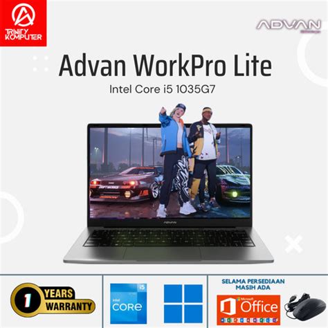 Promo Advan Laptop Workpro Lite I G Ram Gb Gb Ssd Fhd Work Pro Lite Gb Non