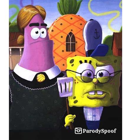 American Gothic Parody Spongebob