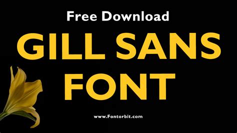 Gill Sans Font History Style And Usage Tips