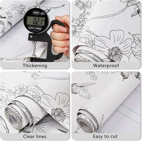Grey White Floral Peel And Stick Wallpaper Wallpaper Canada