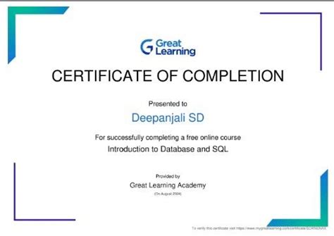 Deepanjali S D On Linkedin Sql Databasemanagement