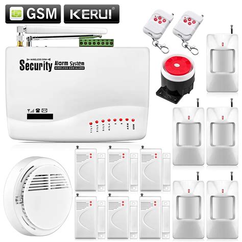 Wireless Intelligent Burglar Alarm System Dual Antenna Home Security