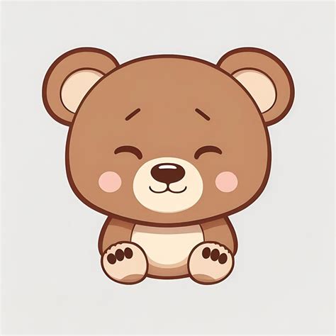 Premium Photo Cute Bear Cartoon Illustration