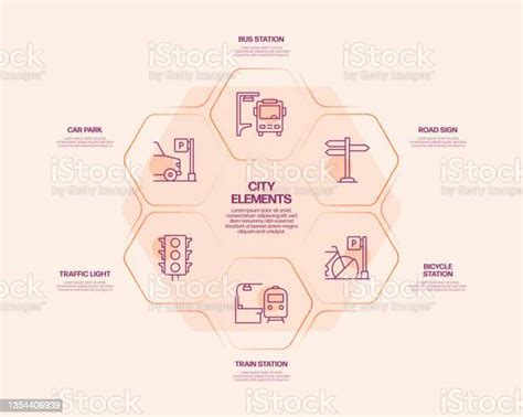 도시 생활 관련 프로세스 인포그래픽 템플릿 프로세스 타임라인 차트 선형 아이콘이 있는 워크플로 레이아웃 0명에 대한 스톡 벡터