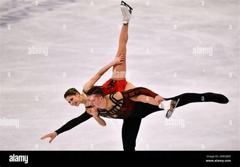 Russian Pair Anastasia Mishina And Aleksandr Galliamov Perform During