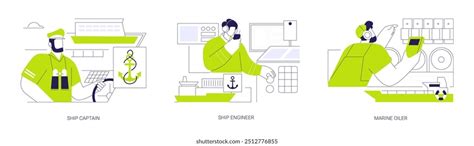 Ship Tracking Abstract Concept Vector Illustration Stock Vector