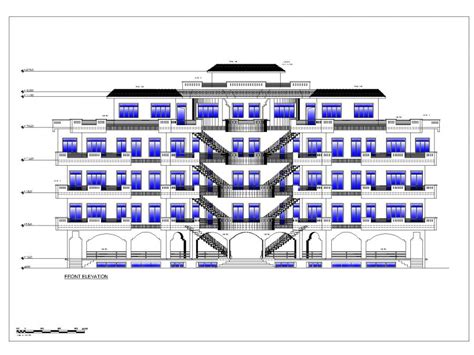 African Style Shopping Mall Design Elevation Dwg1 Thousands Of Free
