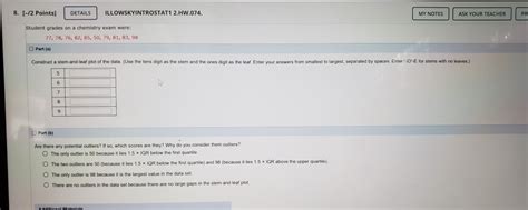 Solved 6 2 Points Details Illowskyintrostat1 2 Pr 046