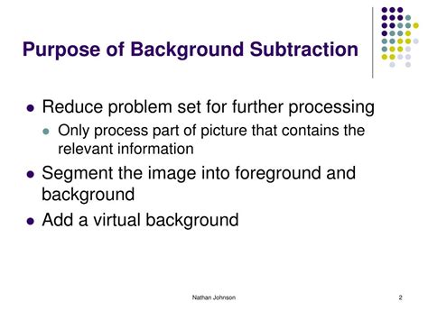 Ppt Background Subtraction Powerpoint Presentation Free Download