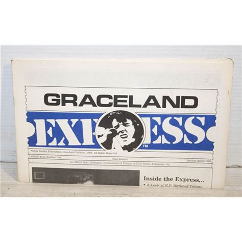 Copy Of Graceland Express Newspaper 1989