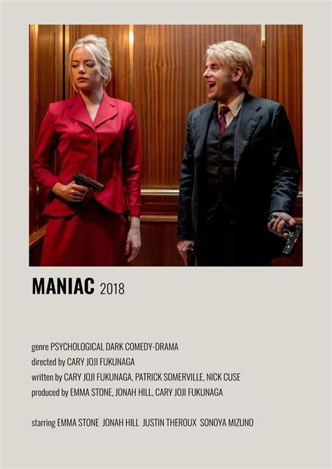 Maniac Miniseries Poster Peliculas Pelis Cortometrajes