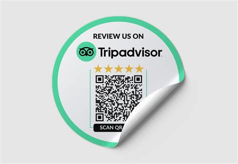 Tripadvisor Window Stickers Qr Code Stickers Custom Stickers Printed