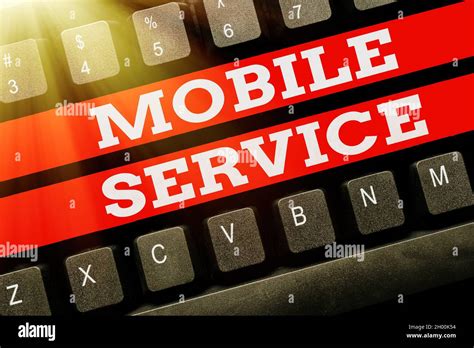 Inspiration Showing Sign Mobile Service Business Overview Radio Communication Utility Between