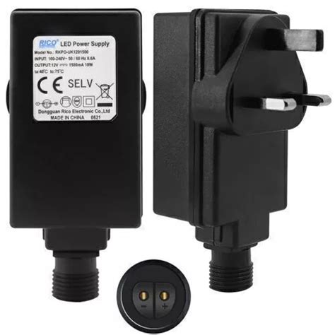TRANSFORMATEUR ADAPTATEUR D ALIMENTATION 12V18W pour lumière féerique