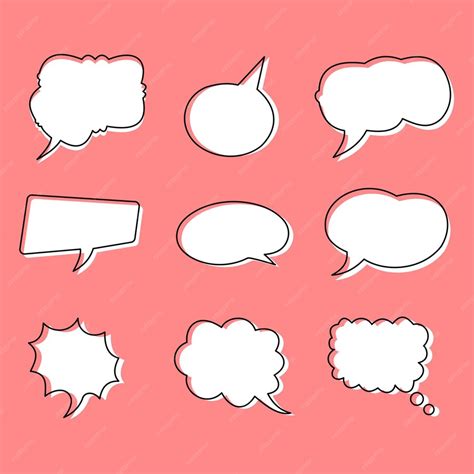 Premium Vector Flat Design Comic Bubble Spech