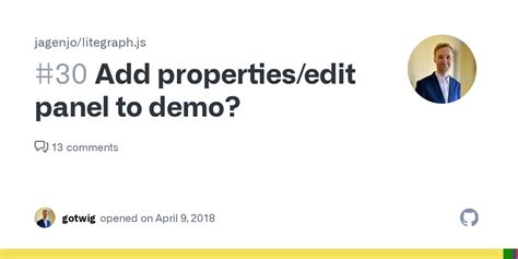 Add Properties Edit Panel To Demo Issue 30 Jagenjo Litegraph Js