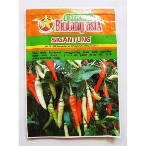Jual Benih Cabai Rawit Sigantung Isi 10 Gram Kadaluarsa Terbaru 2025