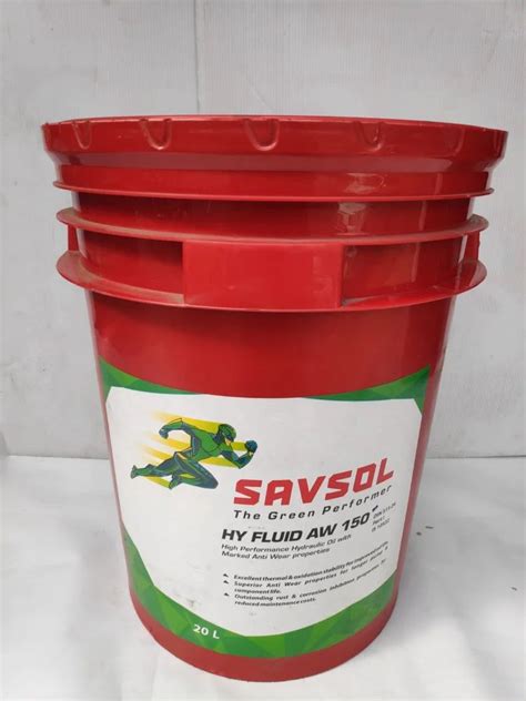 Light Vehicle 20 Litre Savsol Hy Fluid Aw 150 Hydraulic Oil For