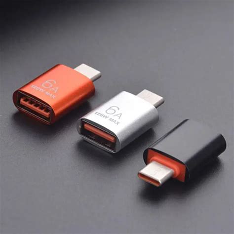 USB OTG TO Type C Data Transfer Adapter Type C Female To USB Male