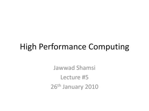 Lecture5 Pptx Operating Systems Computer Software And Applications
