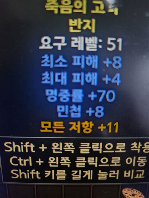 이런반지는 팔릴까요~ 디아블로2 득템and자랑 게시판 디아블로2 인벤