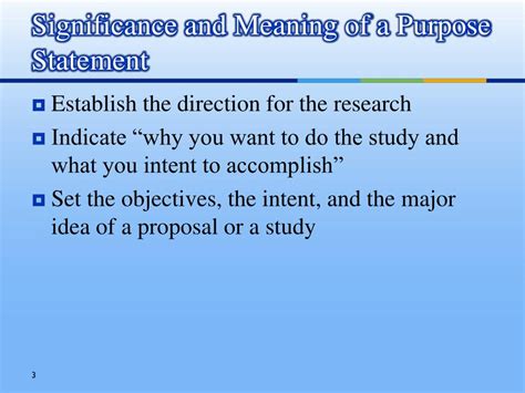 Ppt The Purpose Statement John W Creswell Powerpoint Presentation