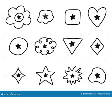 Cute Hand Drawn Mark Set For Bullet Journal Diary Note Elements With Checkboxes In The Shape Of