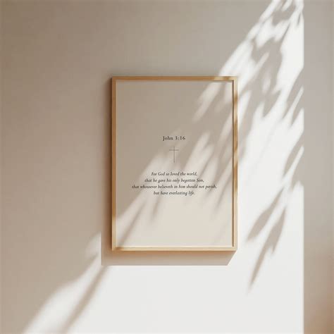 John316 God So Loved World Printable Christian Wall Art Easter