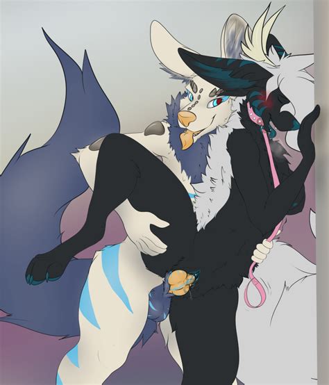 Rule 34 2016 Against Wall Anthro Balls Blush Breasts Collar Duo Ennis Ennismore Female From