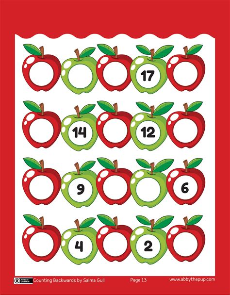 Counting Backwards 20 1 Worksheet CountingWorksheets