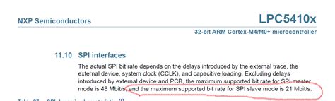 Solved Lpc54102 Spi Maximum Frequency Nxp Community