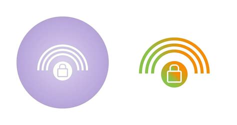 Protected Wifi Vector Icon Vector Art At Vecteezy