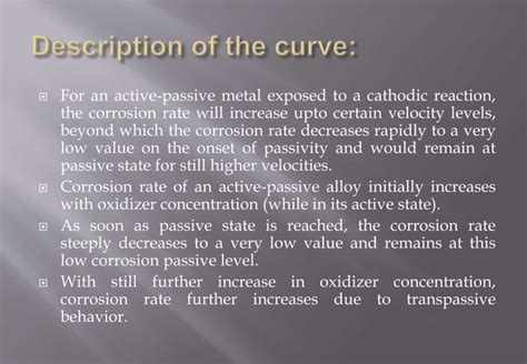 Potentiostatic Polarization Curve Of Active Passive Metal Fe And Flade Potential Of Fe Pptx