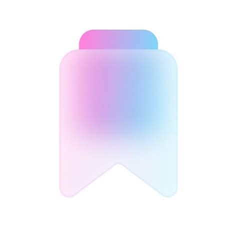 Glassmorphism App Icon Bookmark
