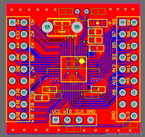 stm32f103c8t6原理图和pcb（开源，已验证） 江科大stcf103c8t6核心板原理图 csdn博客