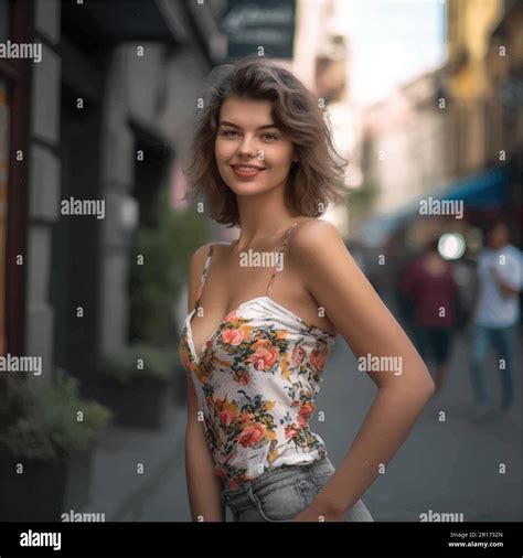 Beauty Portrait Of Mid Adult Woman Stock Vector Images Alamy
